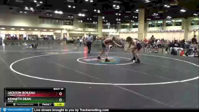 182 lbs Round 5 (10 Team) - Jackson Boileau, Cowboy Forever vs Kenneth ...