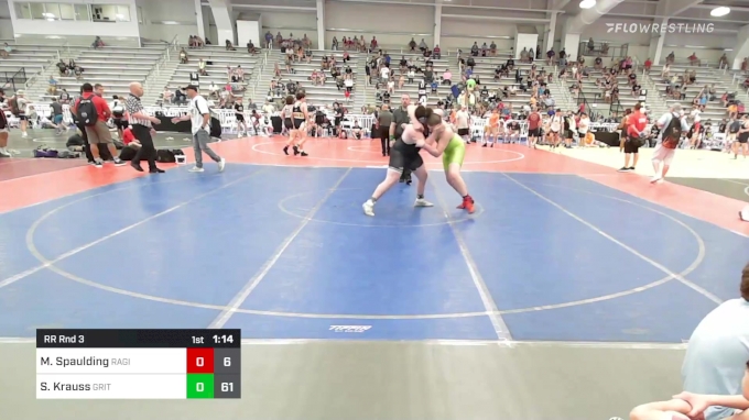 230 lbs Rr Rnd 3 - Max Spaulding, Ragin Raisins Catawba vs Sam Krauss ...