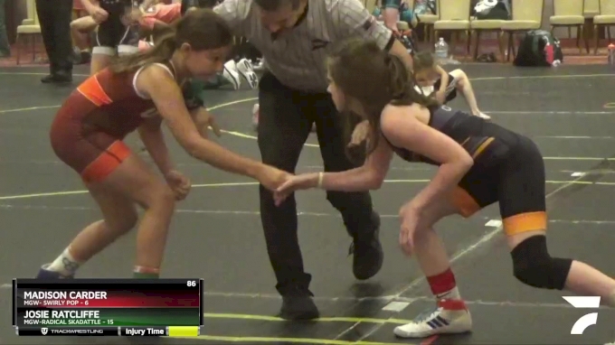 86 lbs Finals (2 Team) - Madison Carder, MGW- Swirly Pop vs Josie ...