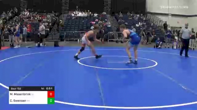 152 lbs 5th Place - Mitchell Mesenbrink, WI vs Cael Swensen, MN