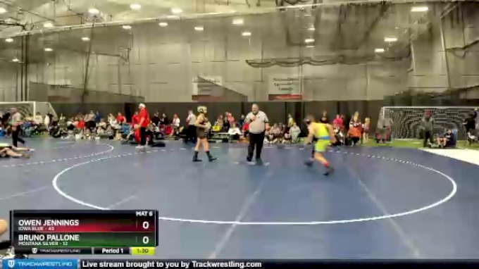 130 lbs Round 4 (6 Team) - Owen Jennings, Iowa Blue vs Bruno Pallone ...
