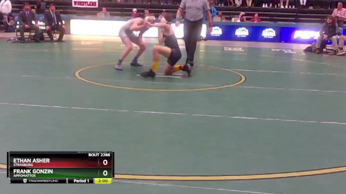 2 - 138 lbs 1st Place Match - Frank Gonzin, Appomattox vs Ethan Asher ...