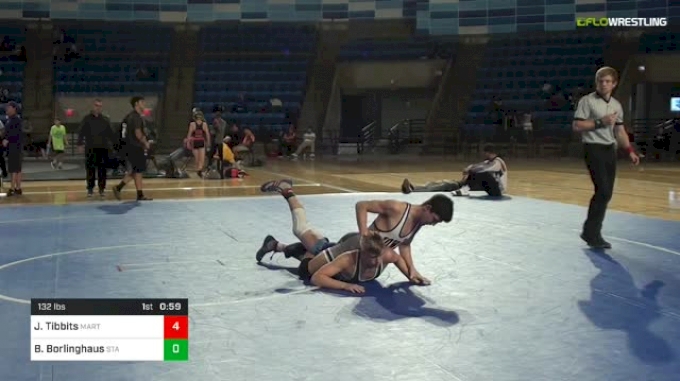 132 lbs Consi Of 8 #2 - Joshua Tibbits, Martensdale vs Brandon ...