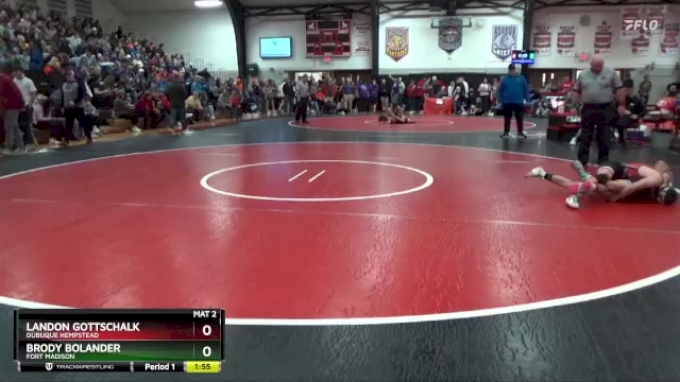 113 lbs Round 1 - Landon Gottschalk, Dubuque Hempstead vs Brody ...