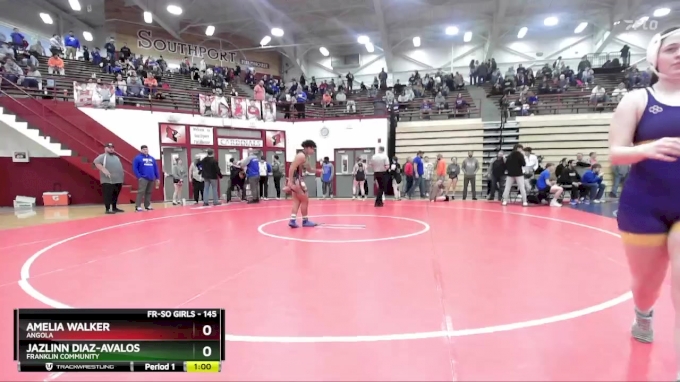 145 lbs Champ. Round 1 - Amelia Walker, Angola vs Jazlinn Diaz-Avalos ...