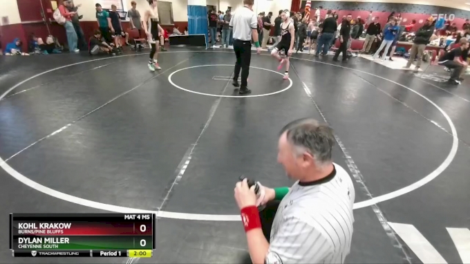 113 lbs Champ. Round 1 - Kohl Krakow, Burns/Pine Bluffs vs Dylan Miller ...