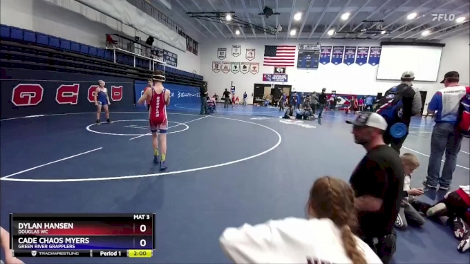 78 lbs 1st Place Match - Dylan Hansen, Douglas WC vs Cade Chaos Myers ...