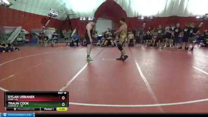 285 lbs Semis & 1st Wb (8 Team) - Dylan Urbanek, Lena vs Traun Cook ...