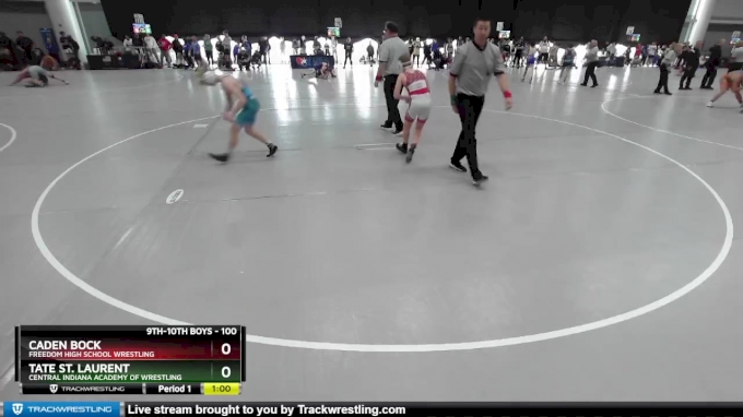 100 lbs Cons. Round 2 - Caden Bock, Freedom High School Wrestling vs ...