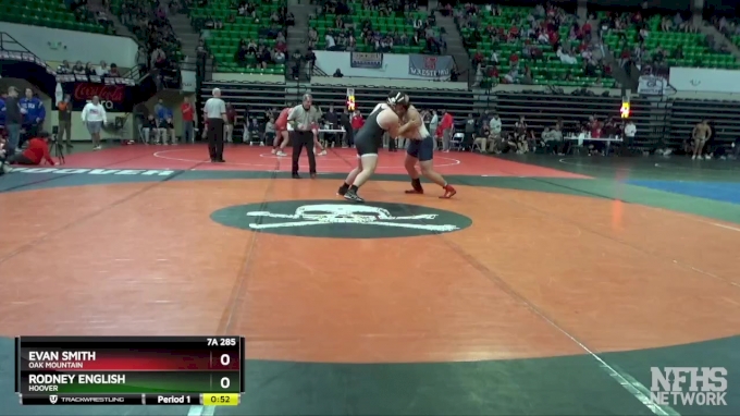 7A 285 lbs Cons. Round 2 - Evan Smith, Oak Mountain vs Rodney English ...