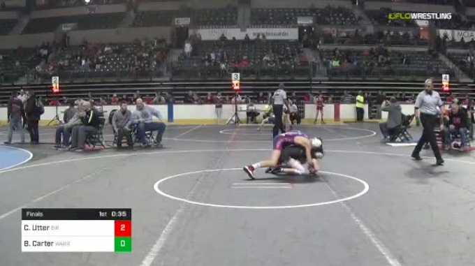 98 lbs Final - Clayton Utter, Sir vs Brady Carter, Warrior Wrestling ...
