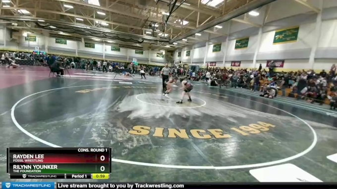 110 lbs Cons. Round 1 - Rayden Lee, Fossil Wrestling vs Rilynn Younker ...
