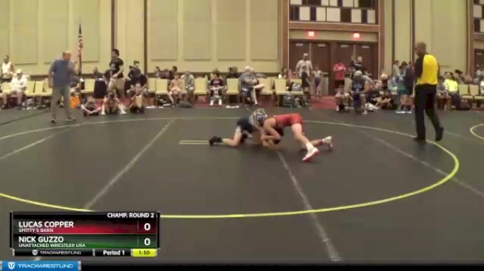 78 lbs Champ. Round 2 - Nick Guzzo, Unattached Wrestler USA vs Lucas ...