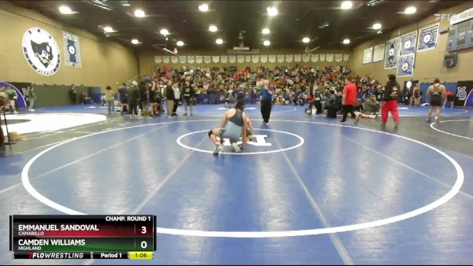 175 lbs Champ. Round 2 - Bishop Resco, Atascadero vs Angel Valenzuela ...