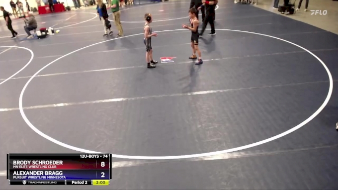 74 lbs Cons. Semi - Brody Schroeder, MN Elite Wrestling Club vs Alexander Bragg, Pursuit ...