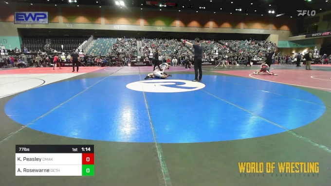 77 lbs 3rd Place - Karver Peasley, Omak Wrecking Crew vs Aiden ...