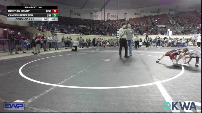 61 lbs Consi Of 8 #2 - Kristian Henry, Powerhouse Wrestling vs Cayden ...