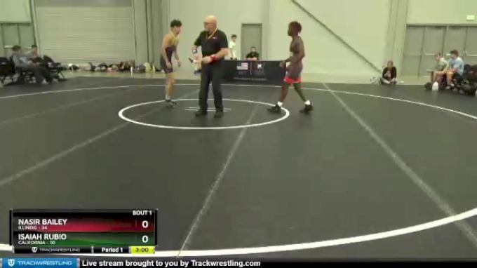 138 lbs Round 1 (16 Team) - Nasir Bailey, Illinois vs Isaiah Rubio ...