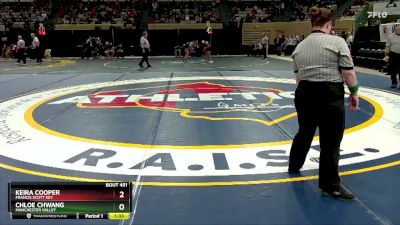 130 lbs Quarterfinal - Keira Cooper, Francis Scott Key vs Chloe Chwang ...