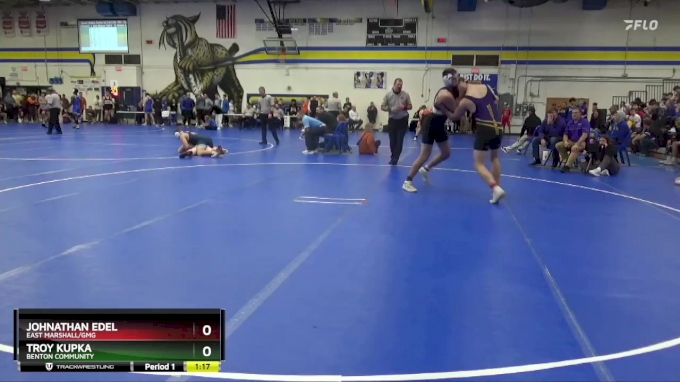 190 lbs Semifinal - Troy Kupka, Benton Community vs Johnathan Edel ...
