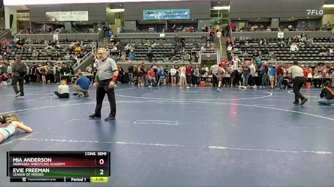 115 lbs Cons. Semi - Mia Anderson, Nebraska Wrestling Academy vs Evie ...