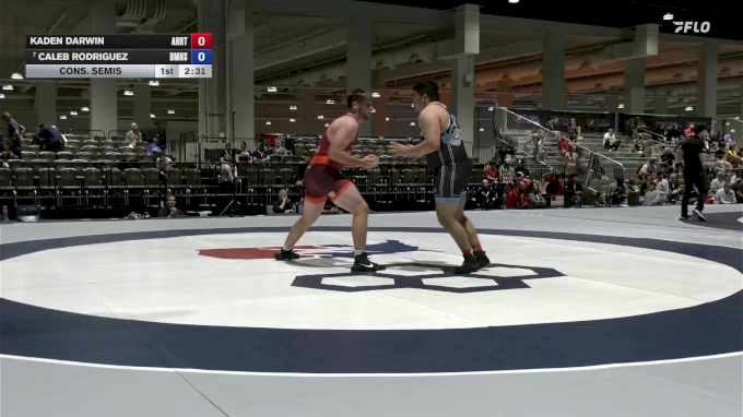 130 lbs Cons. Semis - Kaden Darwin, AR RTC vs Caleb Rodriguez, Bishop ...