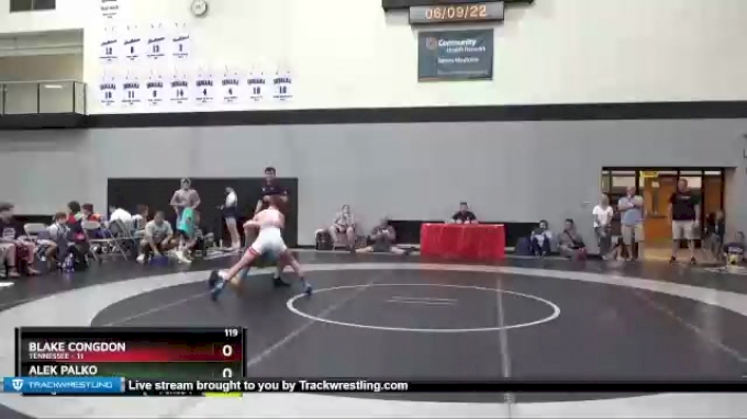 119 lbs Placement Matches (8 Team) - Blake Congdon, Tennessee vs Alek ...