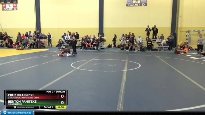 65 lbs Cons. Round 6 - Cruz Prasnicki, Dakota Boyz Wrestling Club vs ...