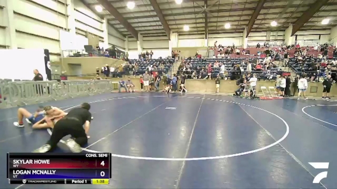 110 lbs Cons. Semi - Skylar Howe, WY vs Logan McNally, UT