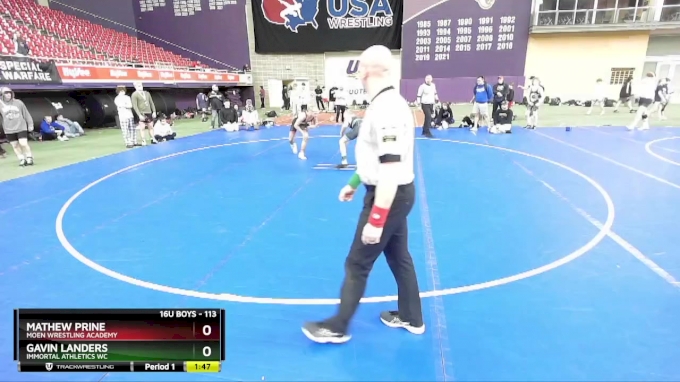 113 lbs Quarterfinal - Gavin Landers, Immortal Athletics WC vs Mathew ...
