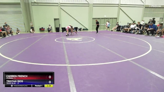 132 lbs 4th Wrestleback (16 Team) - Camren French, Florida vs Tristan ...