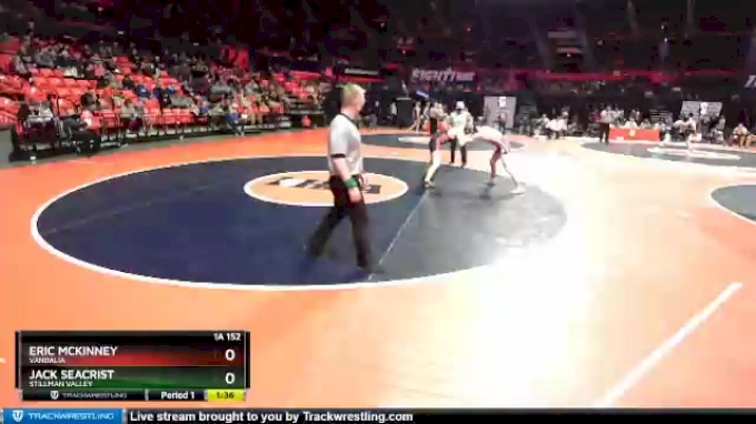 1 lbs Quarterfinal - Eric McKinney, Vandalia vs Jack Seacrist, Stillman ...