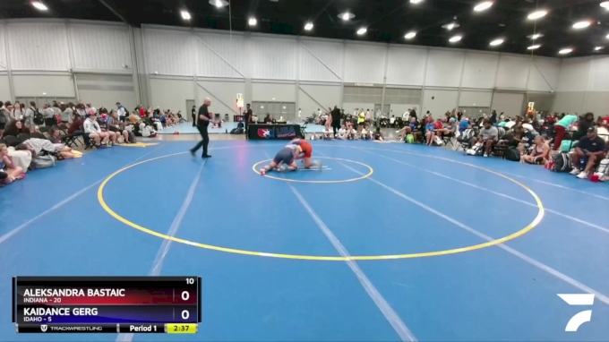 138 lbs Round 3 (8 Team) - Aleksandra Bastaic, Indiana vs Kaidance Gerg ...