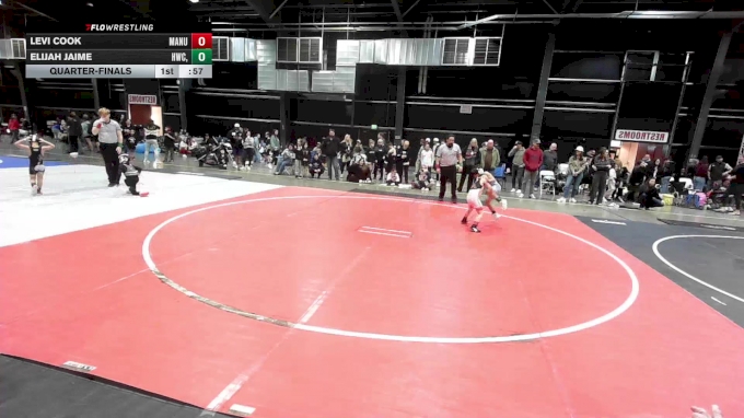 62 lbs Quarterfinal - Levi Cook, Manu WC vs Elijah Jaime, HWC, Holbrook ...