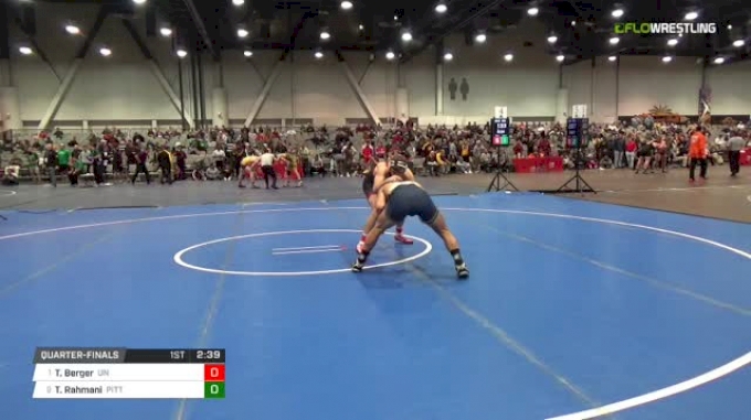 157 lbs Quarterfinal - Tyler Berger, Nebraska vs Taleb Rahmani, Pitt