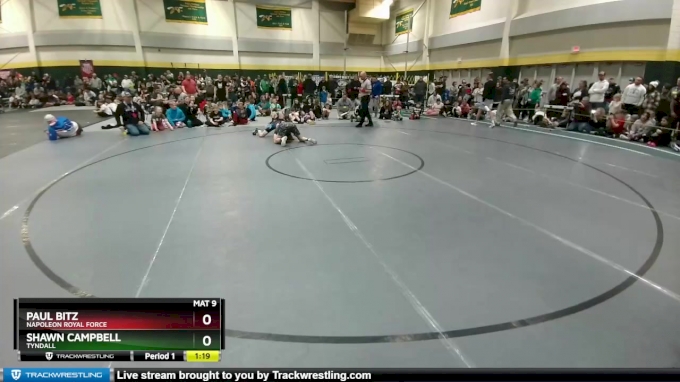 141 lbs Quarterfinal - Shawn Campbell, Tyndall vs Paul Bitz, Napoleon ...