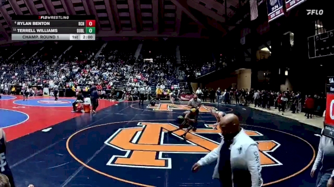1A-120 lbs Champ. Round 1 - Terrell Williams, Dublin vs Rylan Benton ...