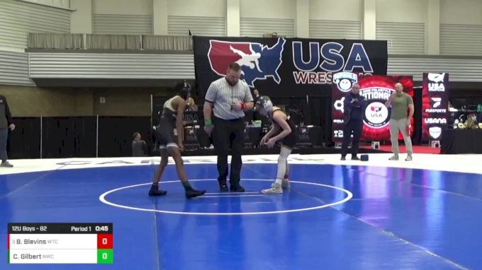 12U Boys - 82 lbs Quarters - Brooks Blevins, Wichita Training Center vs ...