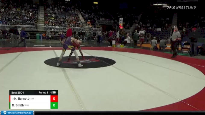 2A-106 lbs Champ. Round 1 - Hunter Burnett, Kemmerer vs Brian Smith ...
