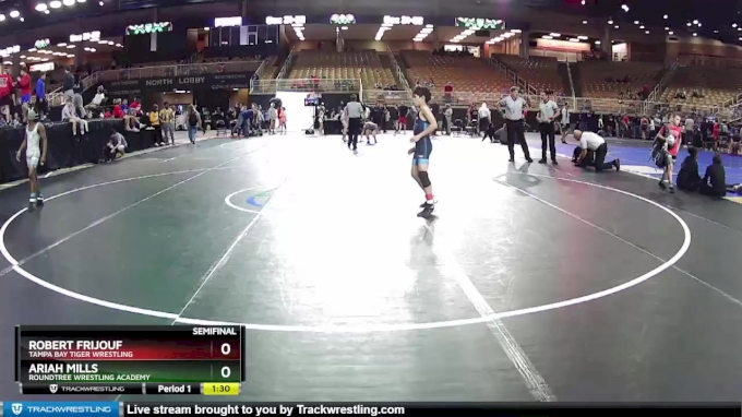 75 lbs Semifinal - Robert Frijouf, Tampa Bay Tiger Wrestling vs Ariah ...