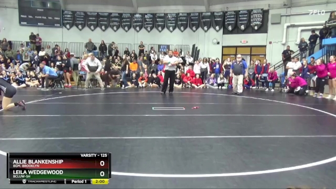 125 lbs Champ. Round 1 - Allie Blankenship, BGM, Brooklyn vs Leila ...