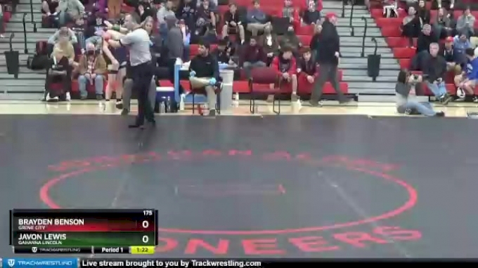 175 lbs 1st Place Match - Javon Lewis, Gahanna Lincoln vs Brayden ...
