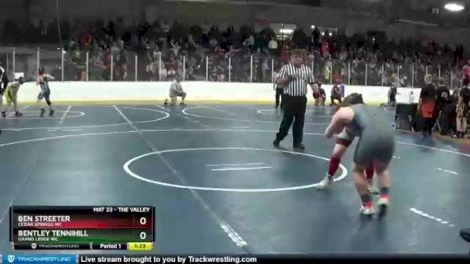 130 lbs Champ. Round 2 - Ben Streeter, Cedar Springs WC vs Bentley ...