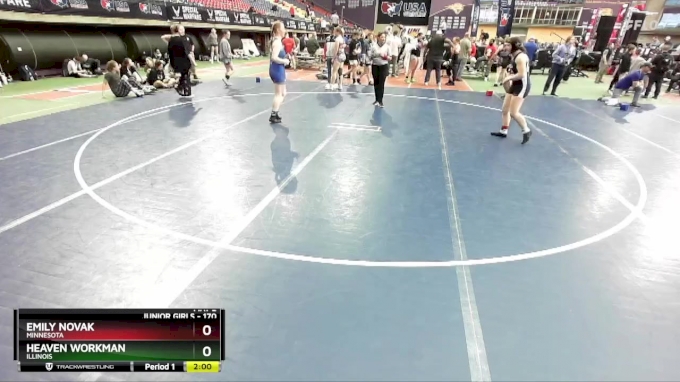 170 lbs Champ. Round 2 - Heaven Workman, Illinois vs Emily Novak, Minnesota