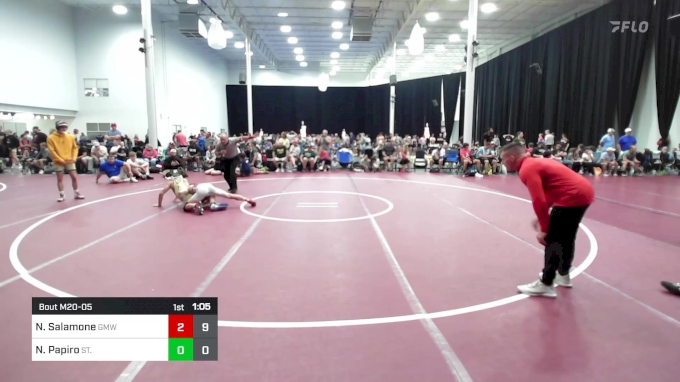 122 lbs 3rd Place - Nicholas Salamone, Gold Medal WC vs Nicholas Papiro ...