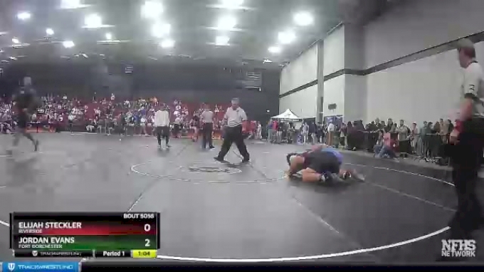 5A 285 lbs Quarterfinal - Elijah Steckler, Riverside vs Jordan Evans ...