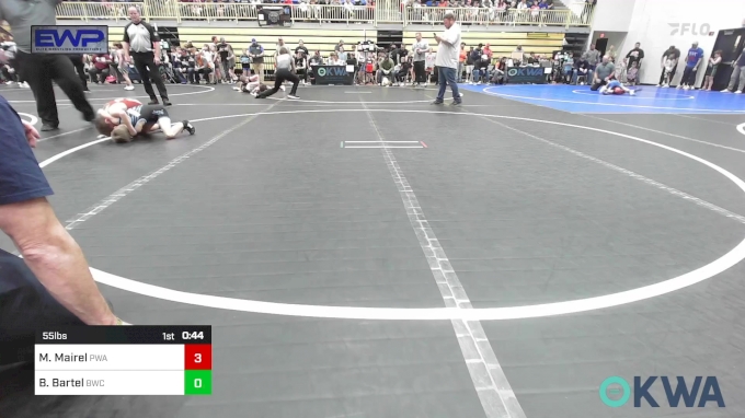 55 lbs Consi Of 8 #1 - Michael Mairel, Perry Wrestling Academy vs Ben ...