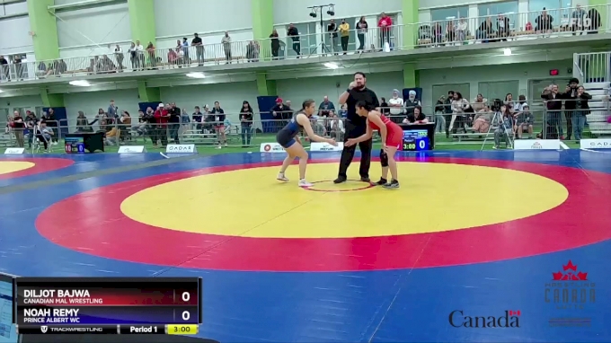 69kg Quarterfinal - Diljot Bajwa, Canadian Mal Wrestling vs Noah Remy ...