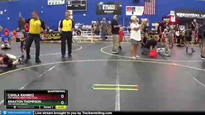 44 lbs Quarterfinal - Camila Ramirez, Mat Demon Wrestling Club vs ...