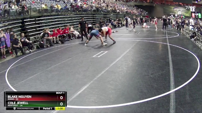 175 lbs Quarterfinals (8 Team) - Blake Nguyen, Idaho vs Cole Jewell ...